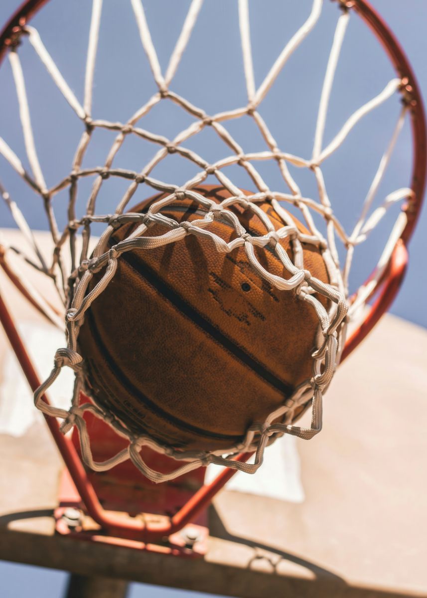 'Basketball Swish' Poster, picture, metal print, paint by ...