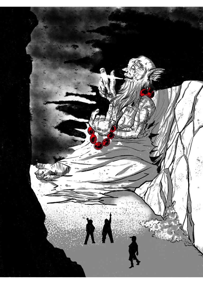 The Colossal Sage of the Abyss”' Poster, picture, metal print, paint by ...