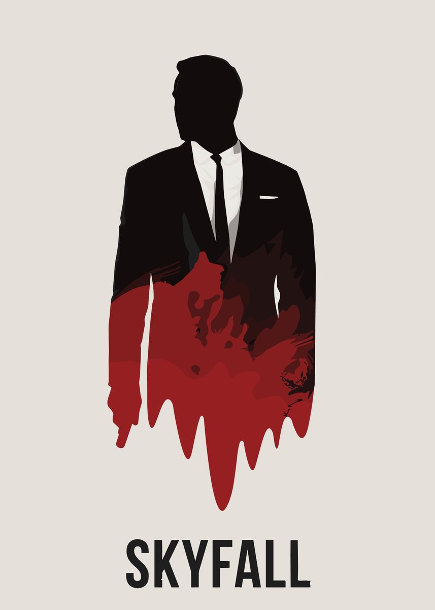 'Skyfall Poster' Poster, picture, metal print, paint by waloopa | Displate
