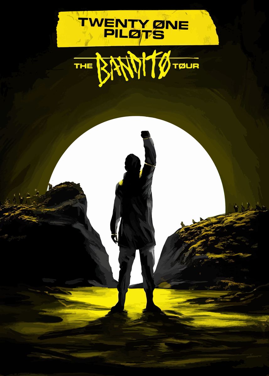 'Twenty One Pilots Bandito Tour Poster' Poster, picture, metal print ...