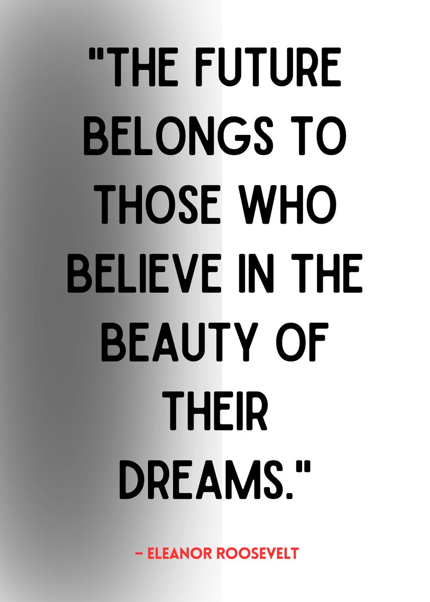 'Eleanor Roosevelt Quote' Poster, picture, metal print, paint by ...