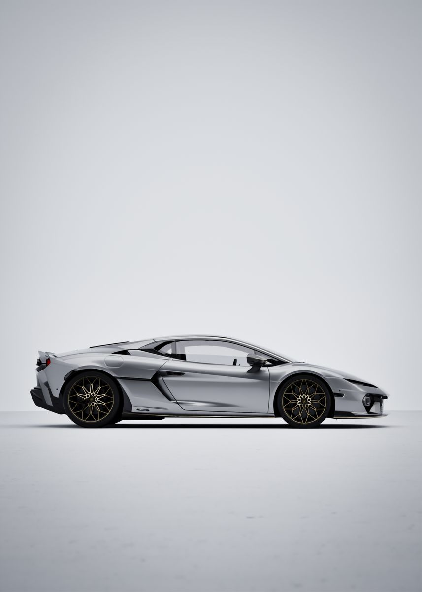 '2025 Lamborghini Temerario - Side View' Poster, picture, metal print ...