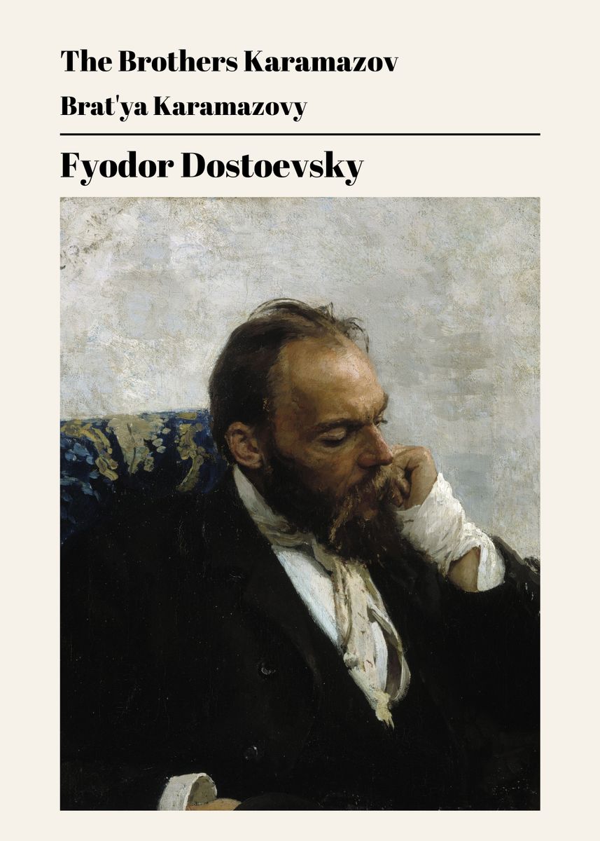 'The Brothers Karamazov Book Cover Art Print' Poster, picture, metal ...
