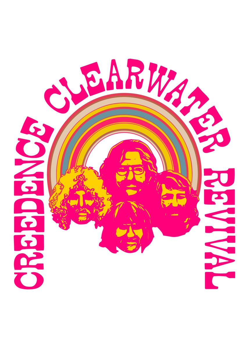 'Ccr Logo Pink' Poster, picture, metal print, paint by Bendrat Core ...