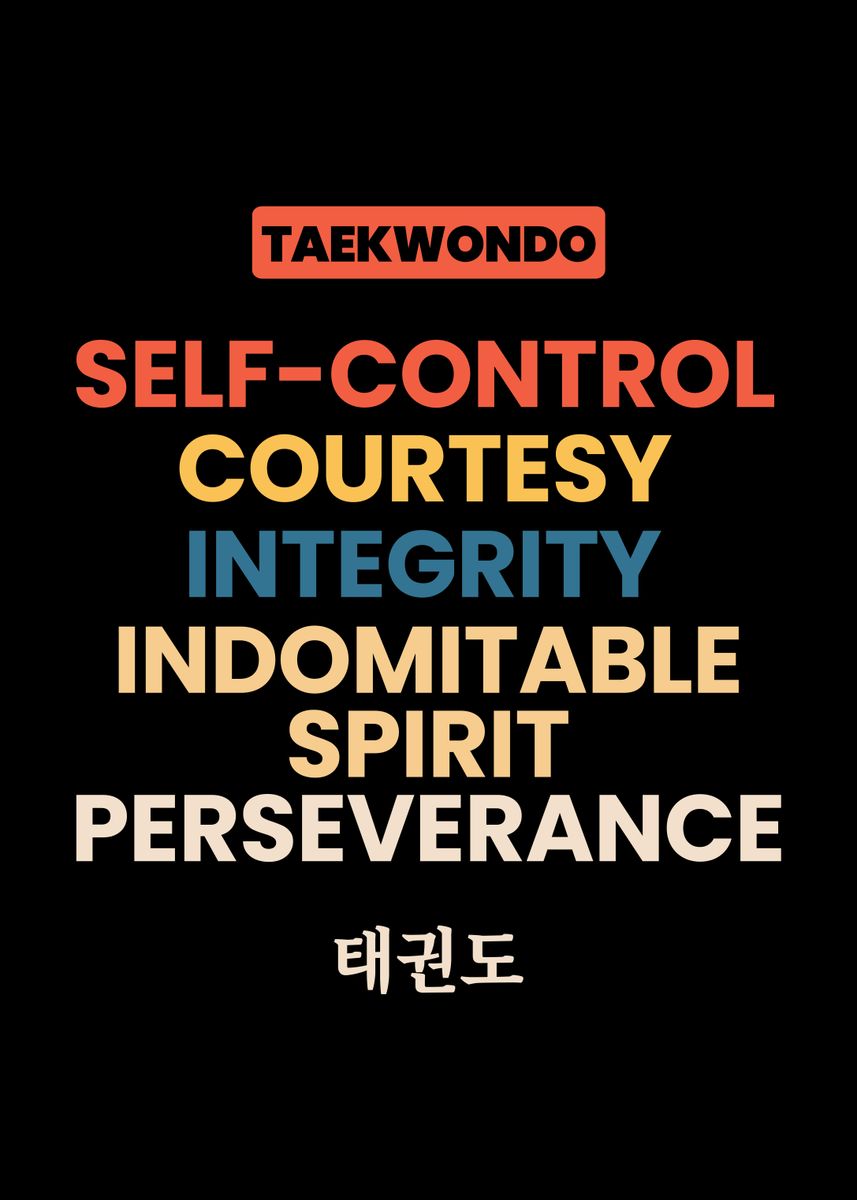 'TAEKWONDO' Poster, picture, metal print, paint by kulalis | Displate