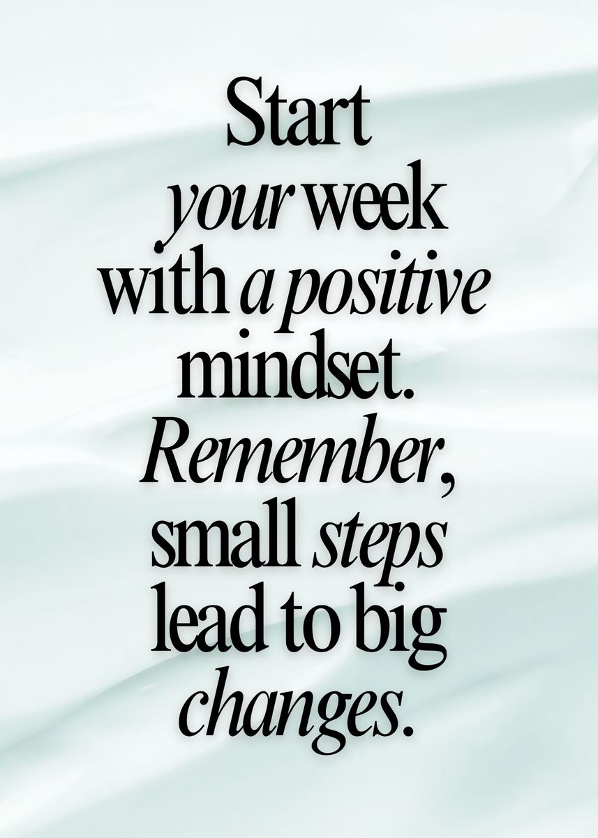 'Positive Mindset Quote' Poster, picture, metal print, paint by teehowa ...