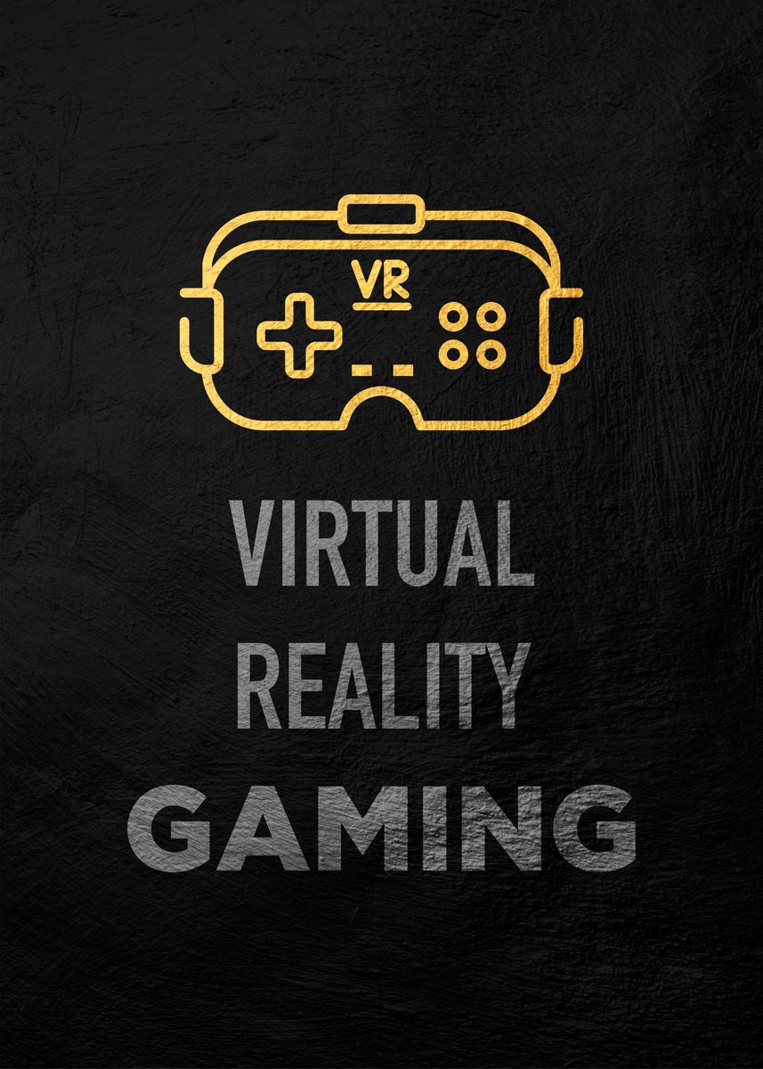 'VR Gaming Poster' Poster, picture, metal print, paint by Lowpoly ...