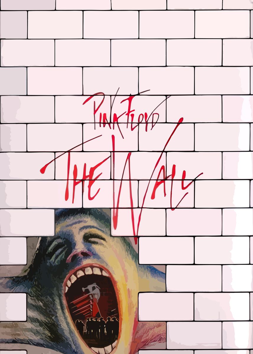 'Pink Floyd The Wall' Poster, picture, metal print, paint by AlteoWn ...