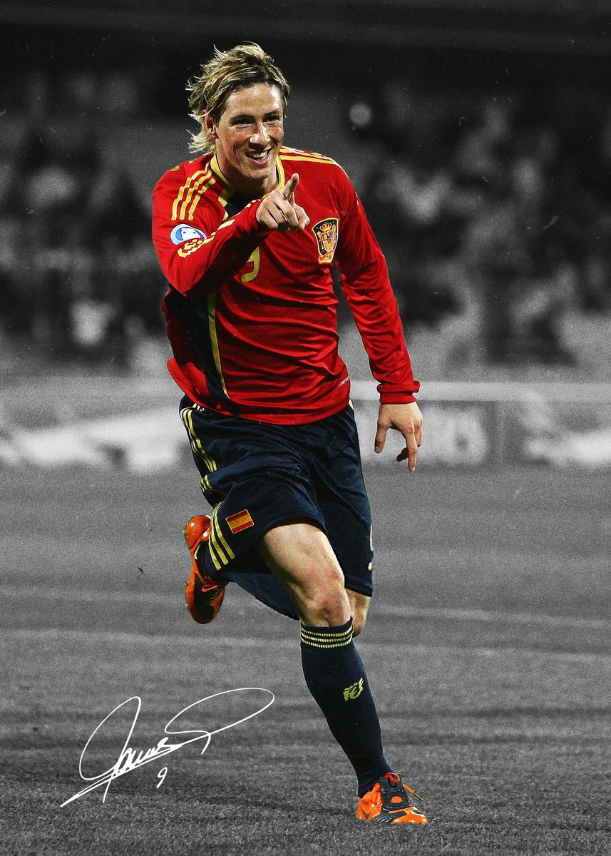 ' Fernando Torres' Poster, picture, metal print, paint by Daisy Donna ...