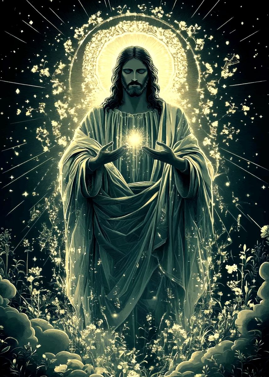 'Jesus Christ Digital Art' Poster, picture, metal print, paint by ...