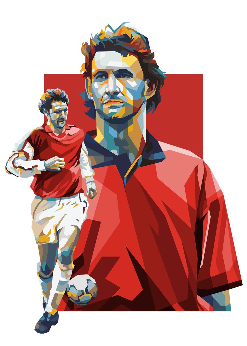 'Soccer Player Portrait' Poster, picture, metal print, paint by ISA ...