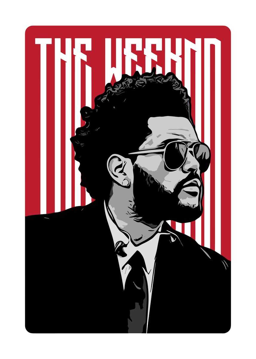 'The Weeknd Portrait' Poster, picture, metal print, paint by Zalem ...