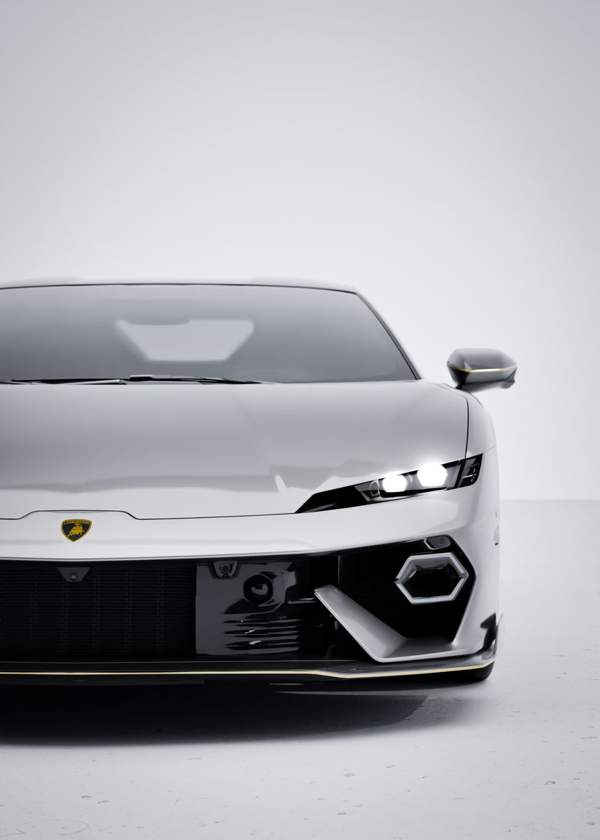 '2025 Lamborghini Temerario - Half Front View' Poster, picture, metal ...