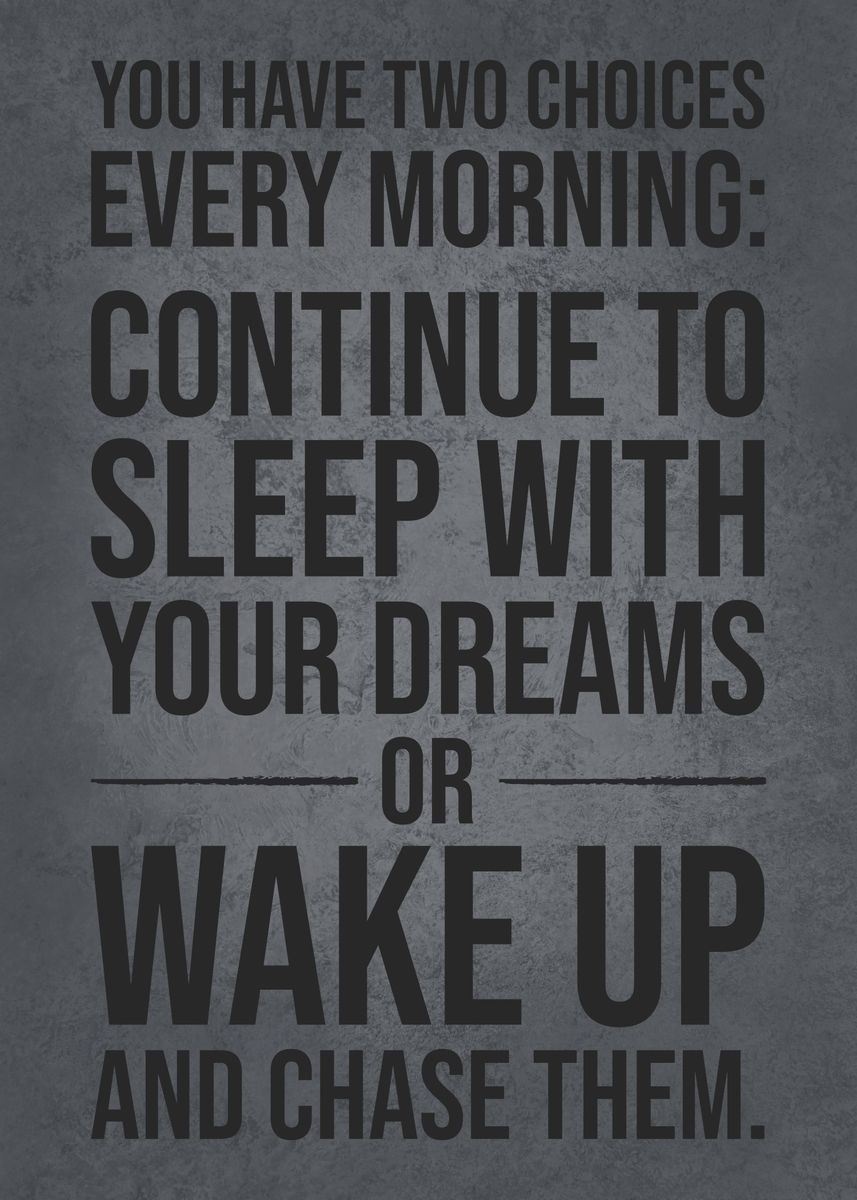 'Dream Chaser Quote - Gym, Hustle, Success, Motivational' Poster ...
