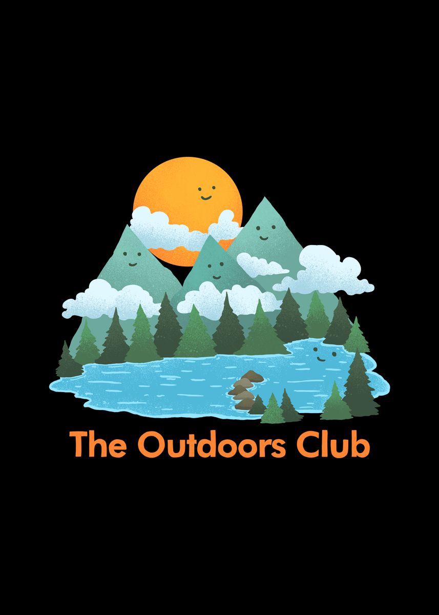 'The Outdoors Club' Poster, picture, metal print, paint by sachpica ...