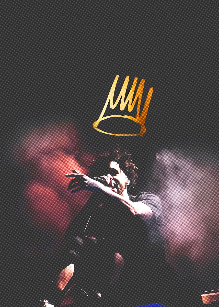'J. Cole Crown Poster' Poster, picture, metal print, paint by adzinaz ...
