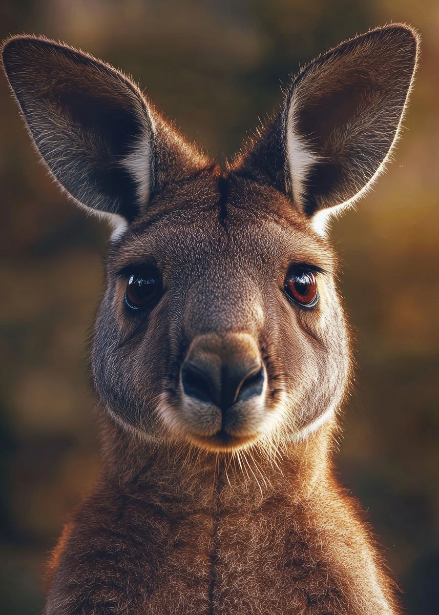 'Close-up of a Kangaroo' Poster, picture, metal print, paint by Reyer ...