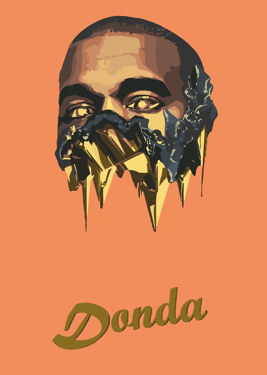 'Kanye West Donda ' Poster, picture, metal print, paint by Artistry ...