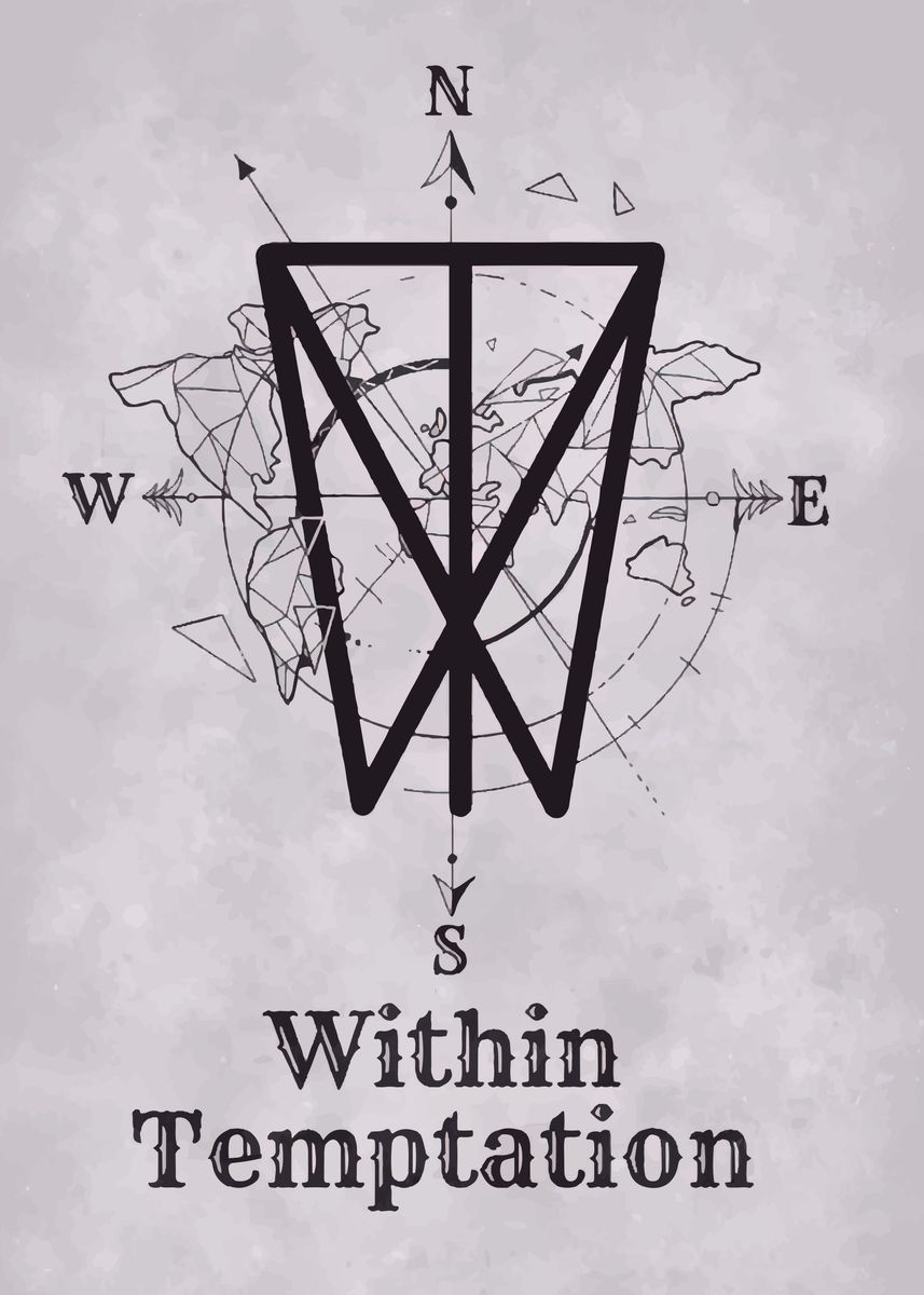 'Within Temptation' Poster, picture, metal print, paint by adem ayem ...