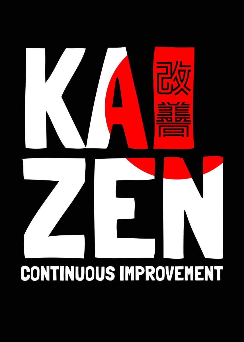 'Kaizen Improvement' Poster, picture, metal print, paint by Mooon | Displate