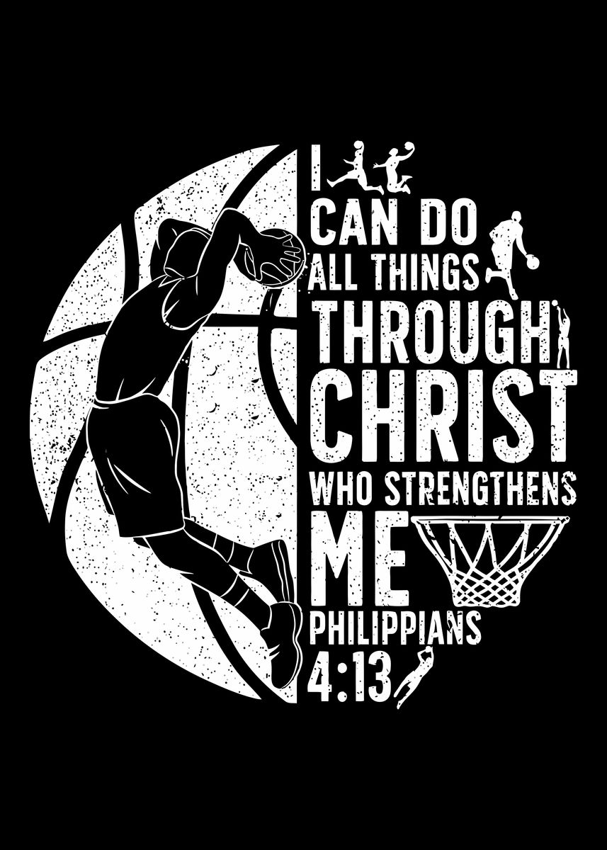 'Basketball Faith Quote' Poster, picture, metal print, paint by Avus ...