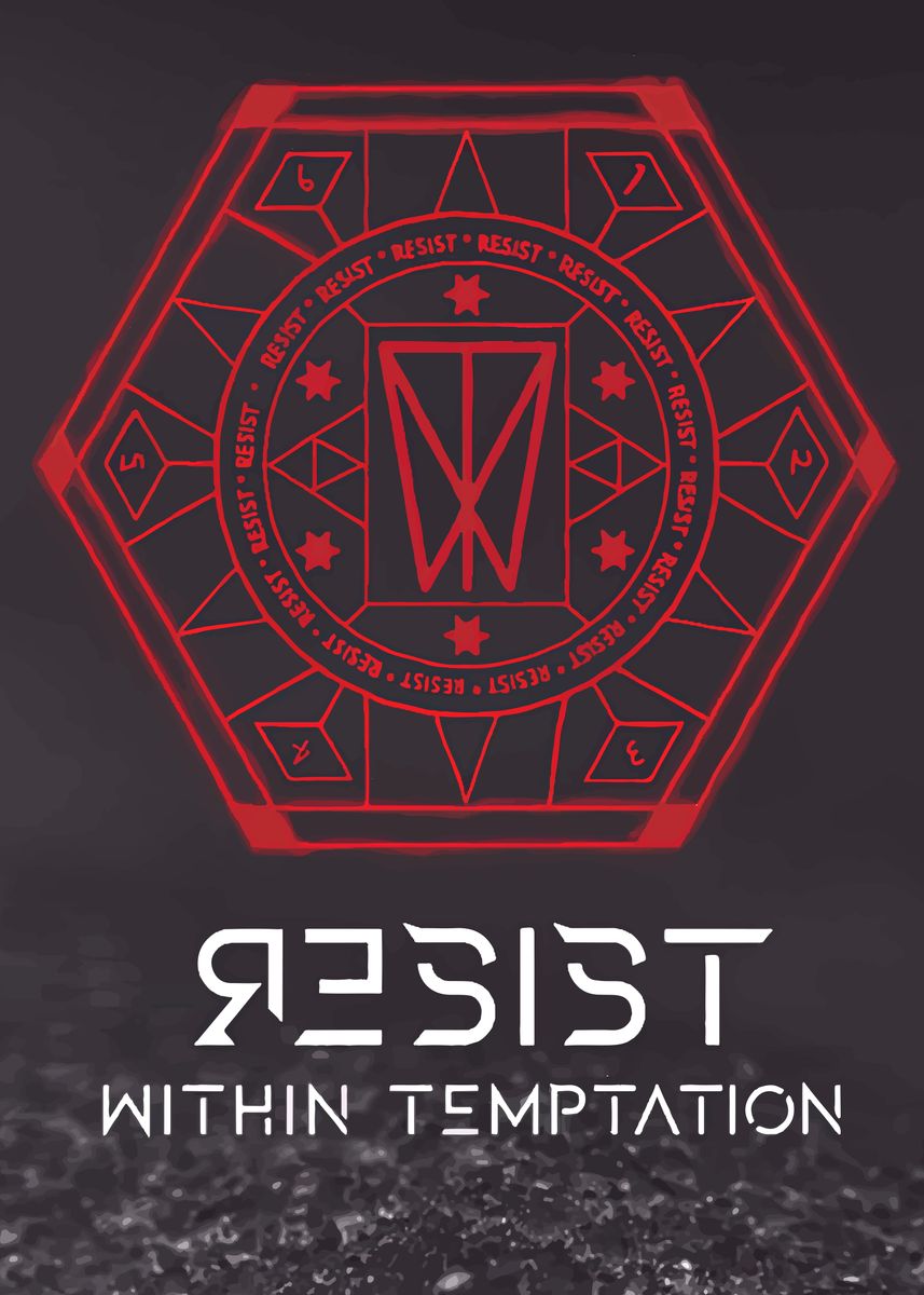 'Within Temptation' Poster, picture, metal print, paint by adem ayem ...