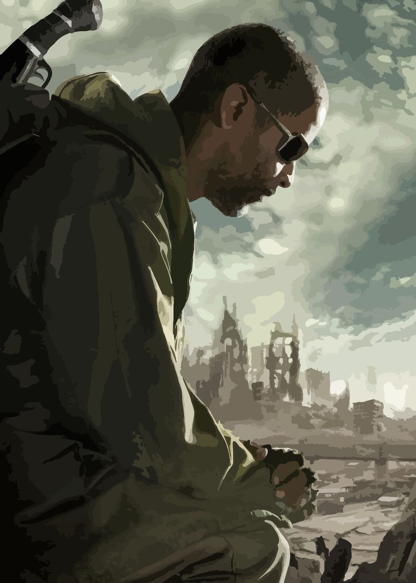 'Post-Apocalyptic Soldier' Poster, picture, metal print, paint by ...