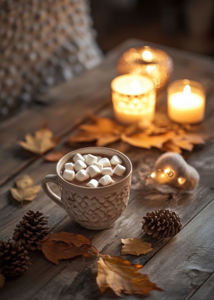 'Cozy Autumn Evening' Poster, picture, metal print, paint by AlphaZXV ...