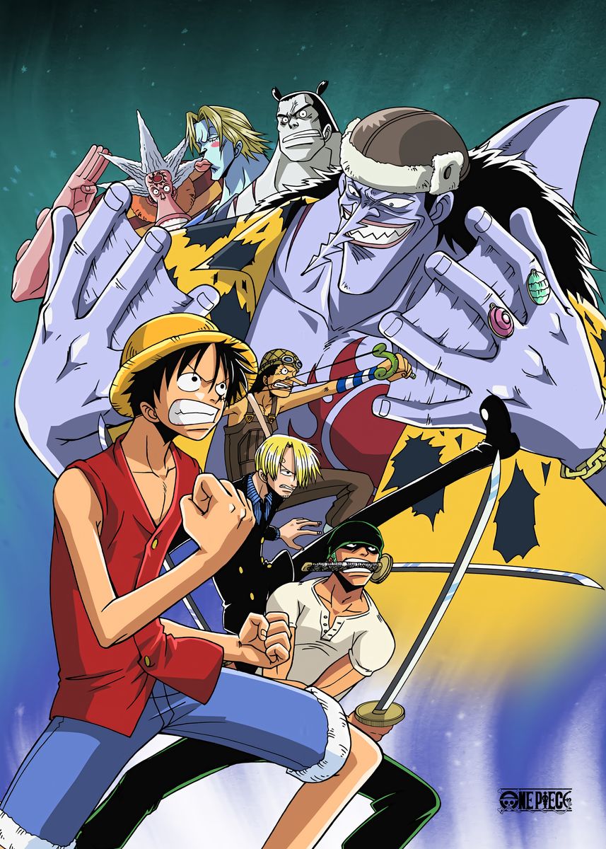 'Arlong Pirates' Poster, picture, metal print, paint by One Piece ...