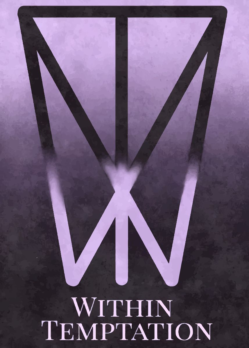 'Within Temptation Logo' Poster, picture, metal print, paint by mr ...