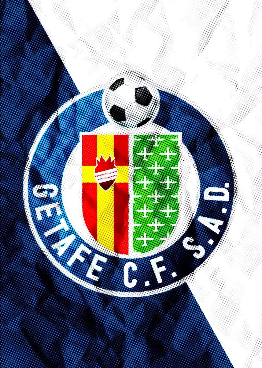 'Getafe CF Logo' Poster, picture, metal print, paint by dinodoni | Displate