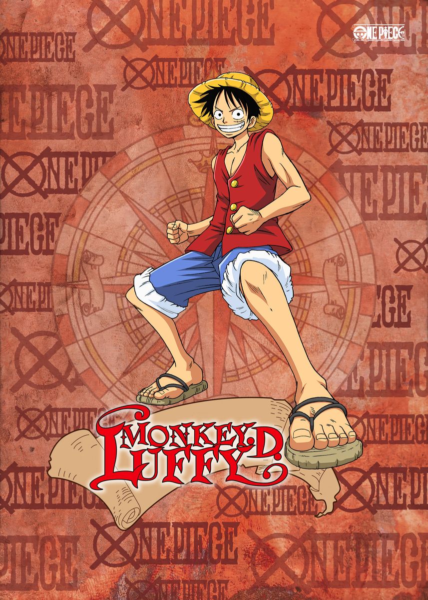 'Monkey D. Luffy' Poster, picture, metal print, paint by One Piece ...