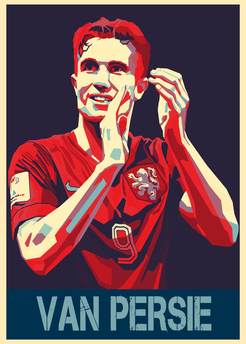 'Van Persie ' Poster, picture, metal print, paint by MAKAYANNA SPORT ...