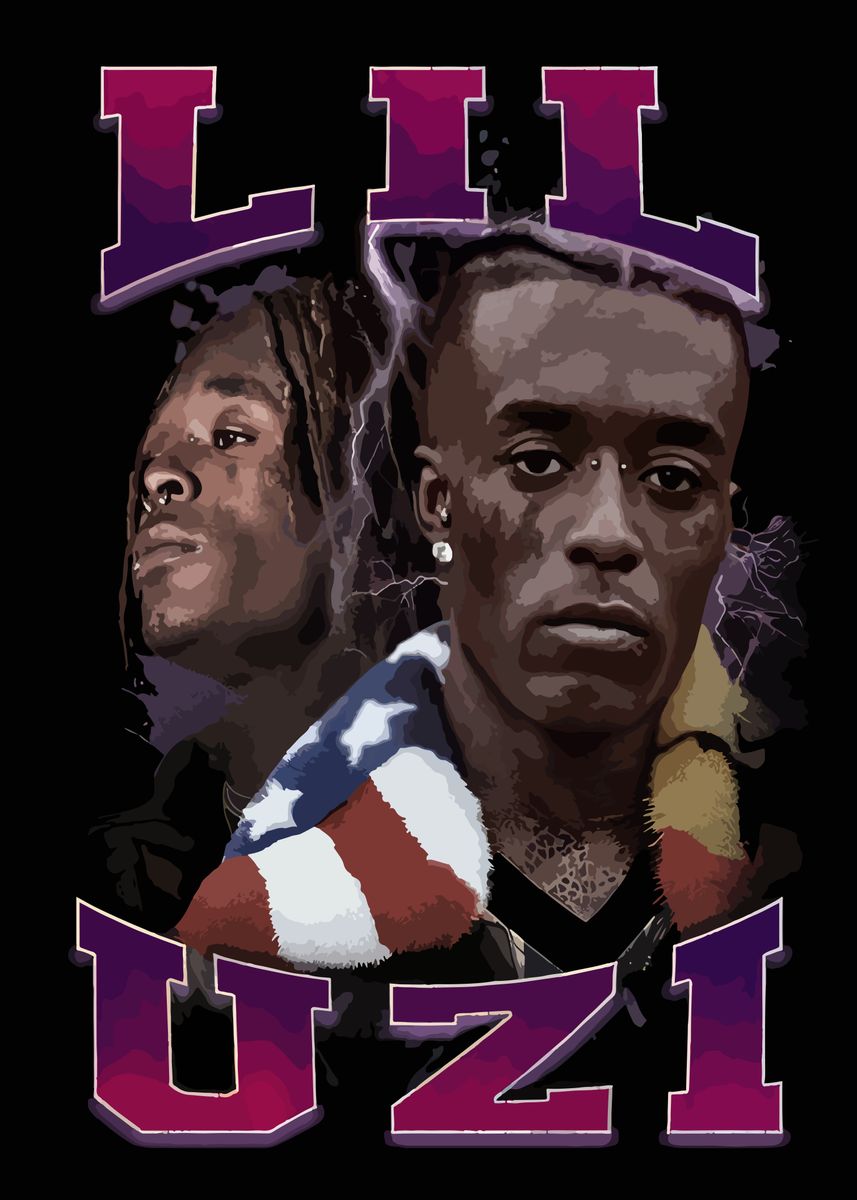 'Lil Uzi Vert rapper rap' Poster, picture, metal print, paint by Rollan ...