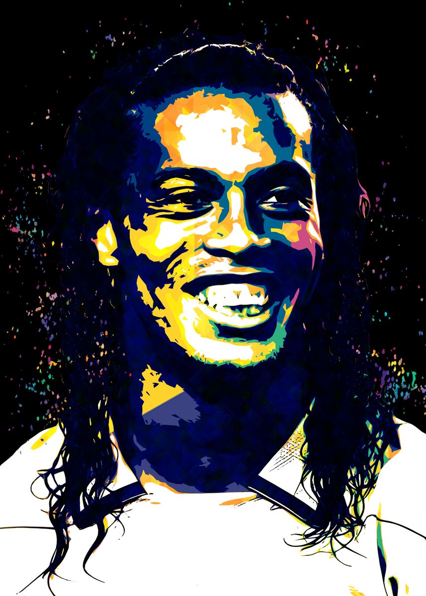 'Ronaldinho' Poster, picture, metal print, paint by MAX MOEN | Displate