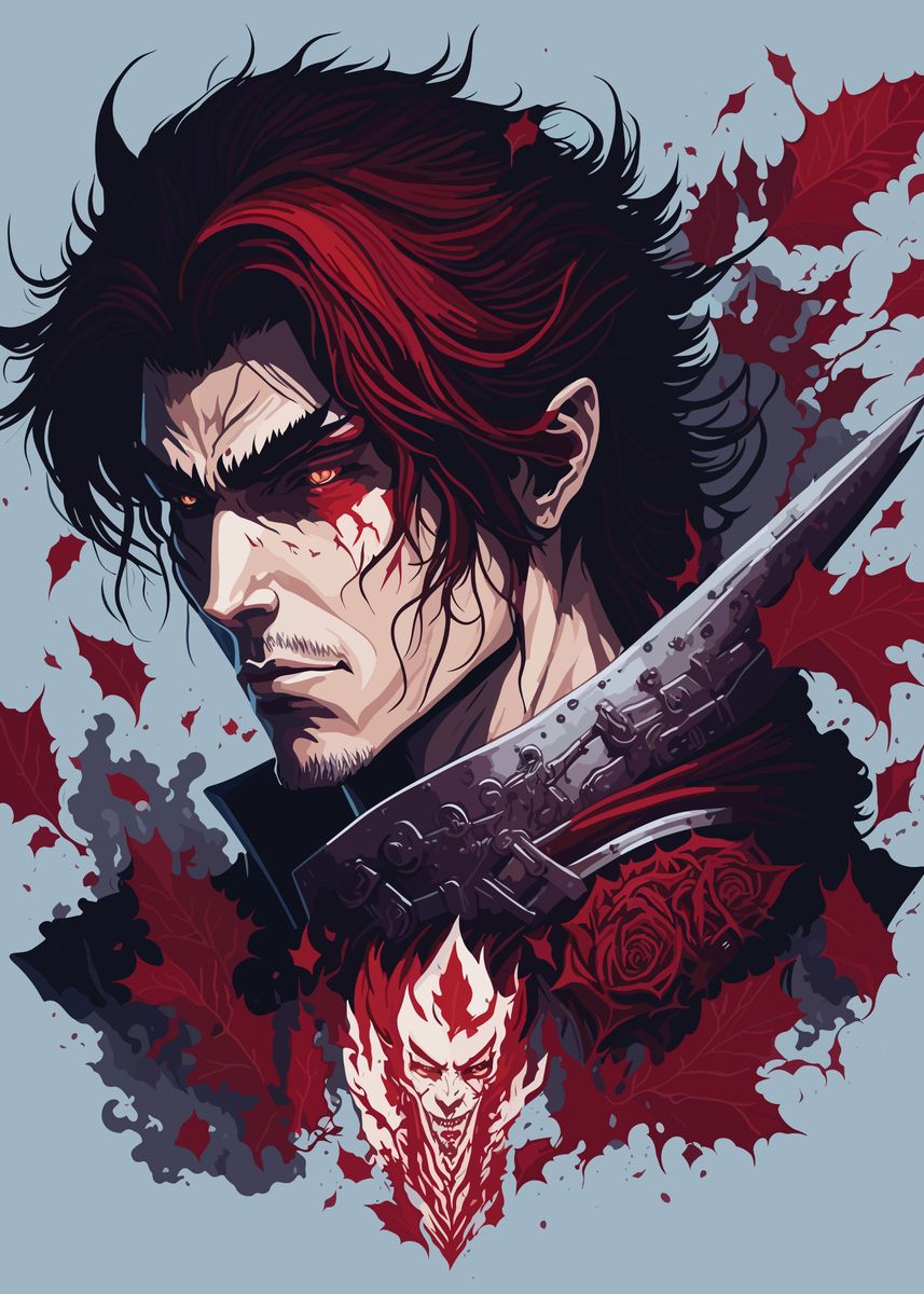 'Dark Fantasy Character Portrait' Poster, picture, metal print, paint ...