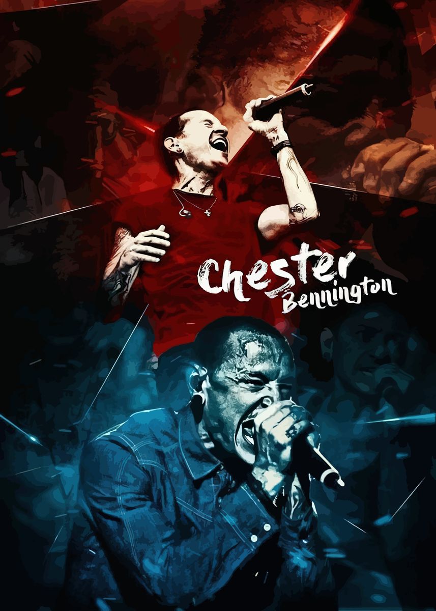 'Chester Bennington Tribute' Poster, picture, metal print, paint by ...