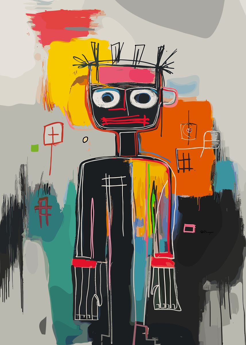 'Dazed Man' Poster, picture, metal print, paint by Omar Kanan | Displate