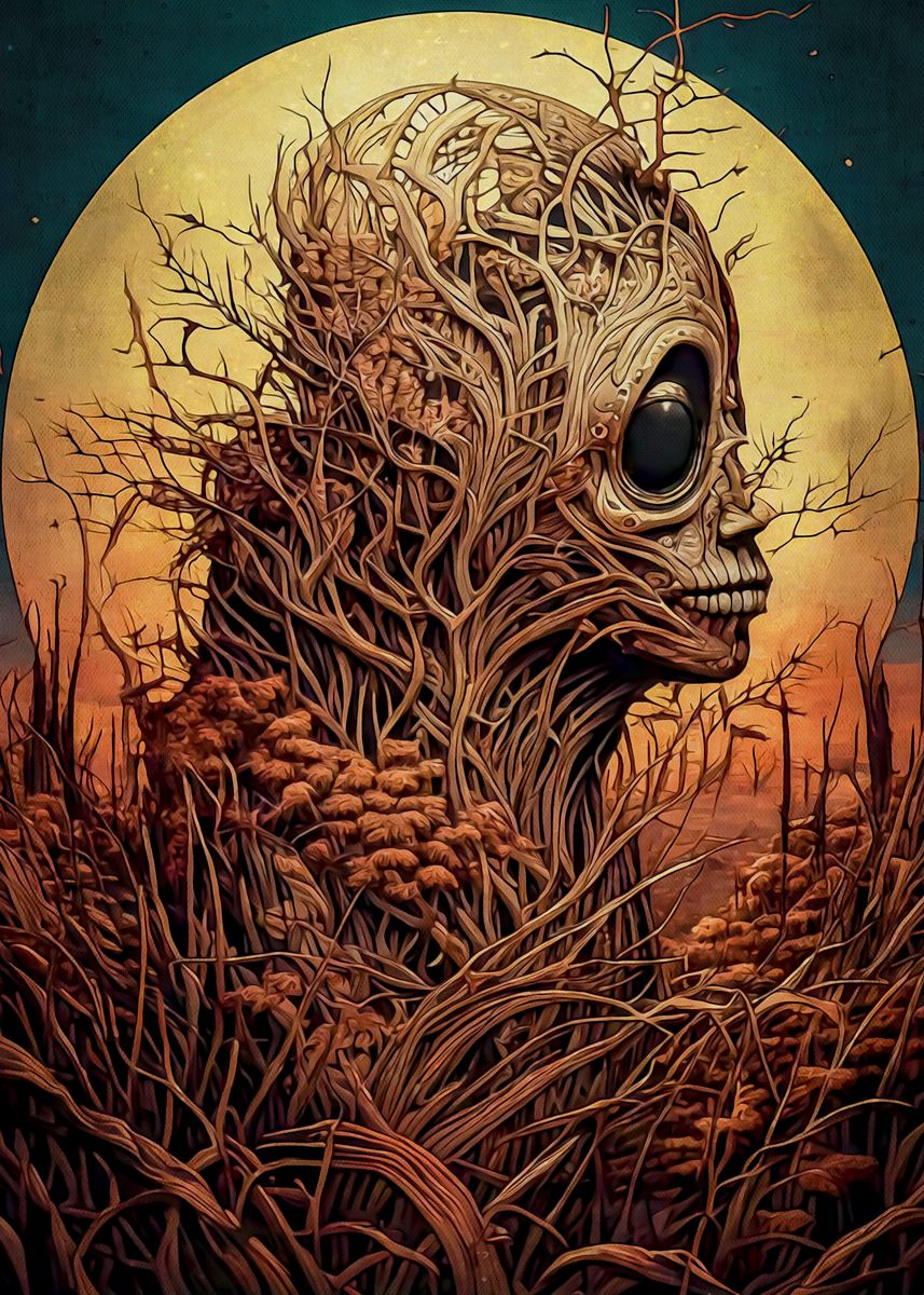 'Tree-like Creature' Poster, picture, metal print, paint by Johann ...