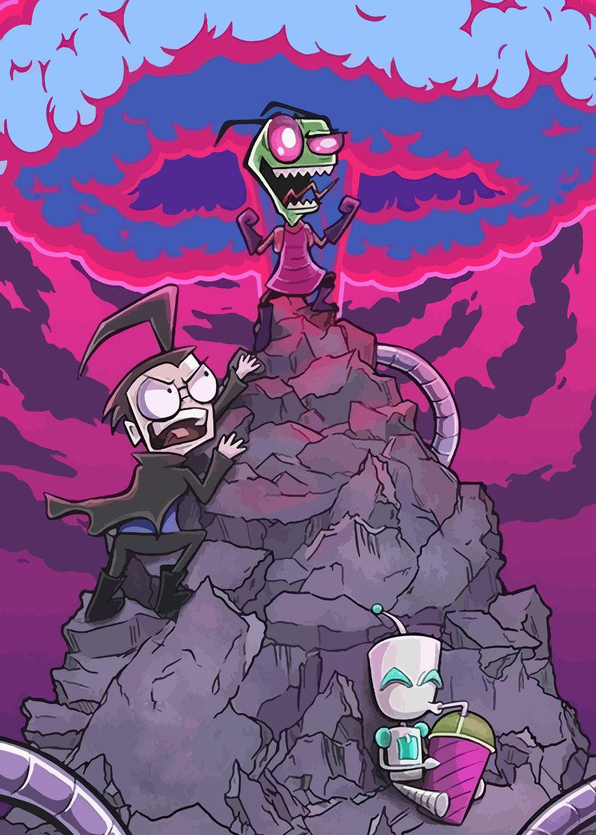 'Invader Zim Comic Art' Poster, picture, metal print, paint by Vior Art ...
