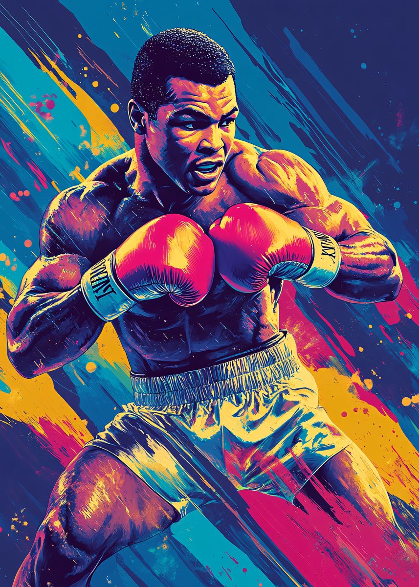 'Muhammad Ali Boxing Art' Poster, picture, metal print, paint by sopo ...
