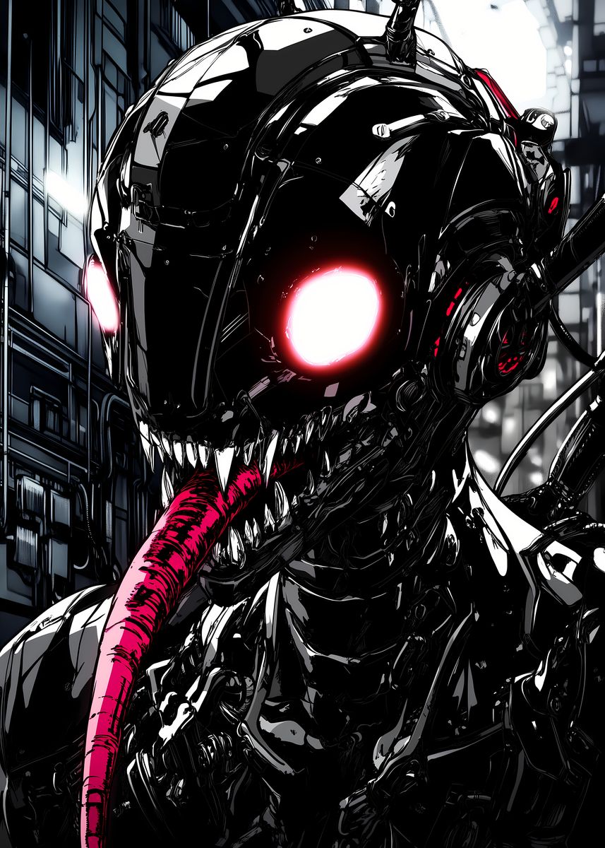 'Cybernetic Monster' Poster, picture, metal print, paint by Spooky Blob ...