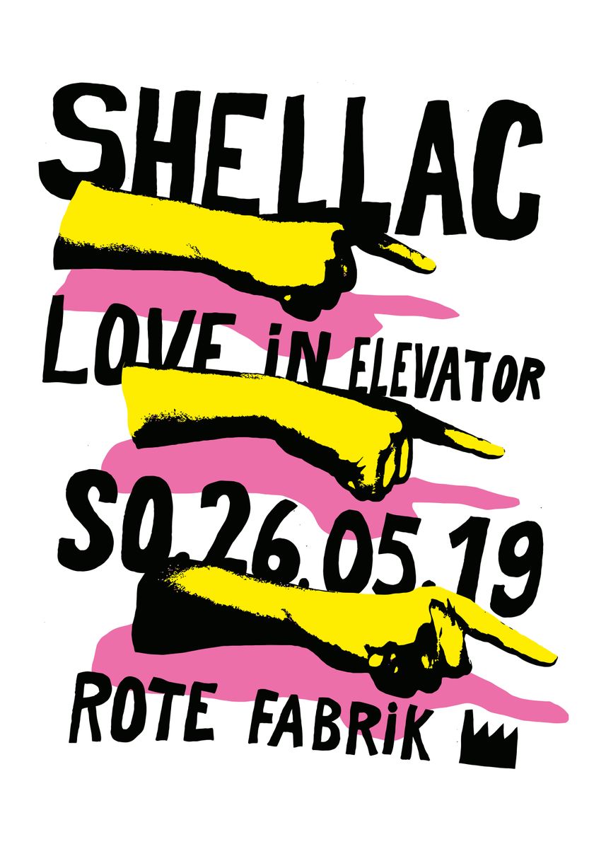 'Shellac Love In Elevator Rote Fabrik' Poster, picture, metal print ...