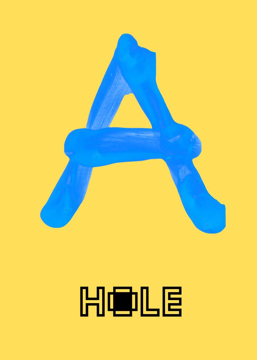 'A Hole – Bold Statement Art for Modern Bars' Poster, picture, metal ...