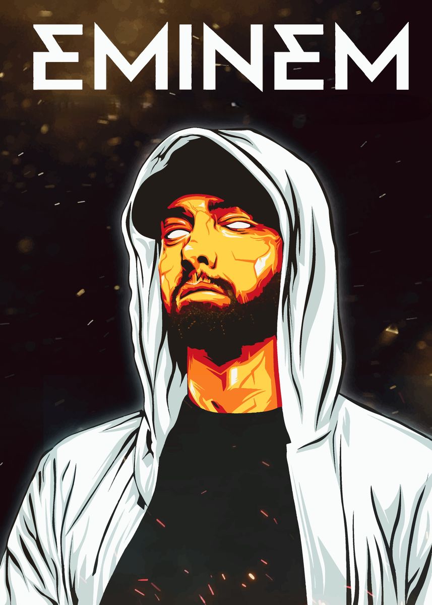 'Eminem Digital Art' Poster, picture, metal print, paint by Artistry ...