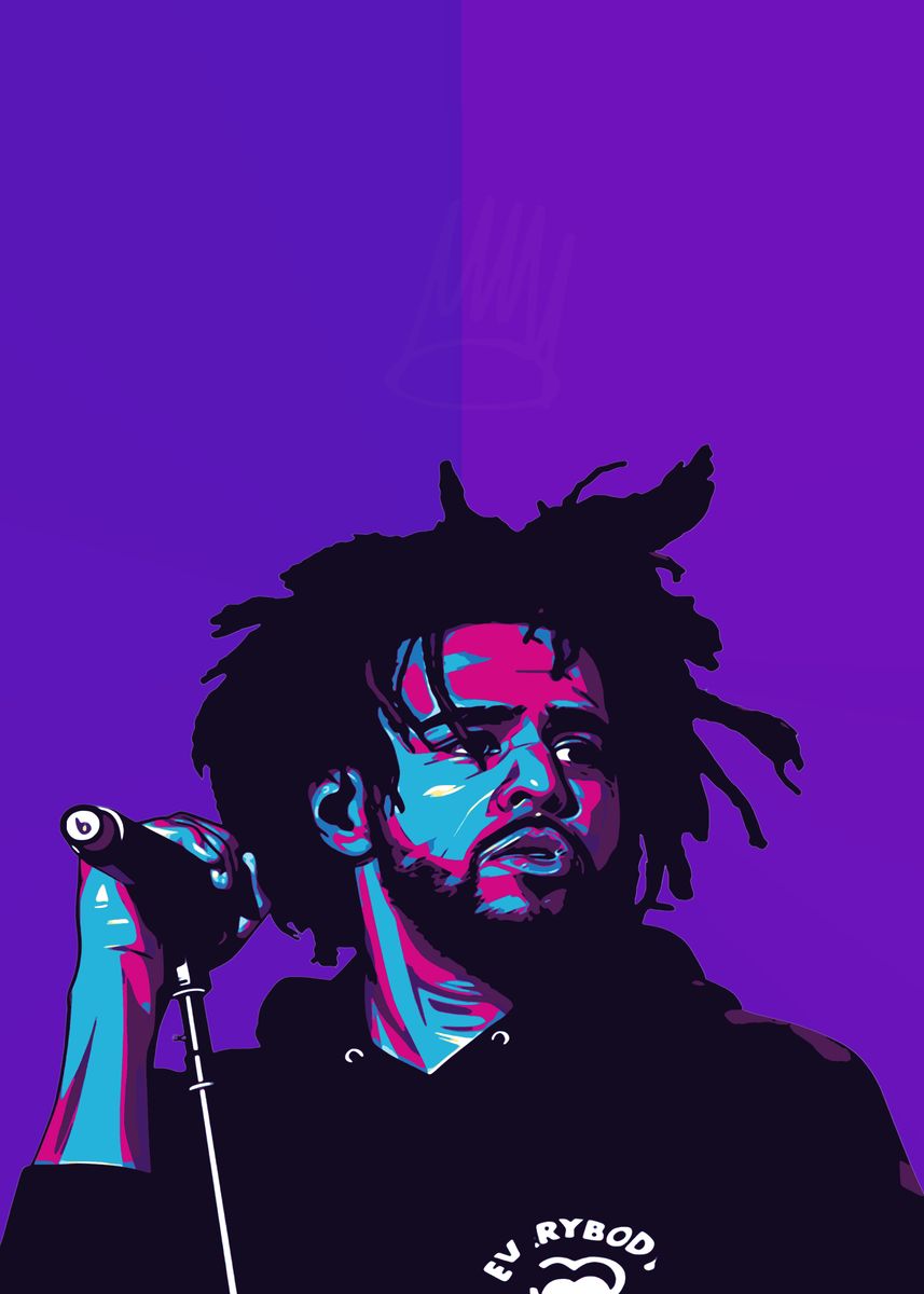 'J. Cole Digital Art' Poster, picture, metal print, paint by ron art ...