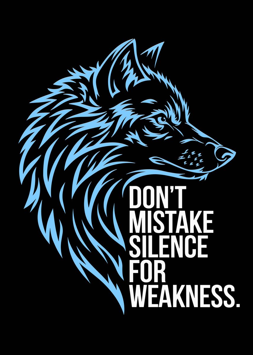 'Wolf Motivational Quote' Poster, picture, metal print, paint by Maltos ...