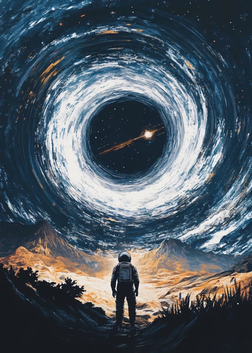 'Interstellar astronaut' Poster, picture, metal print, paint by in here ...