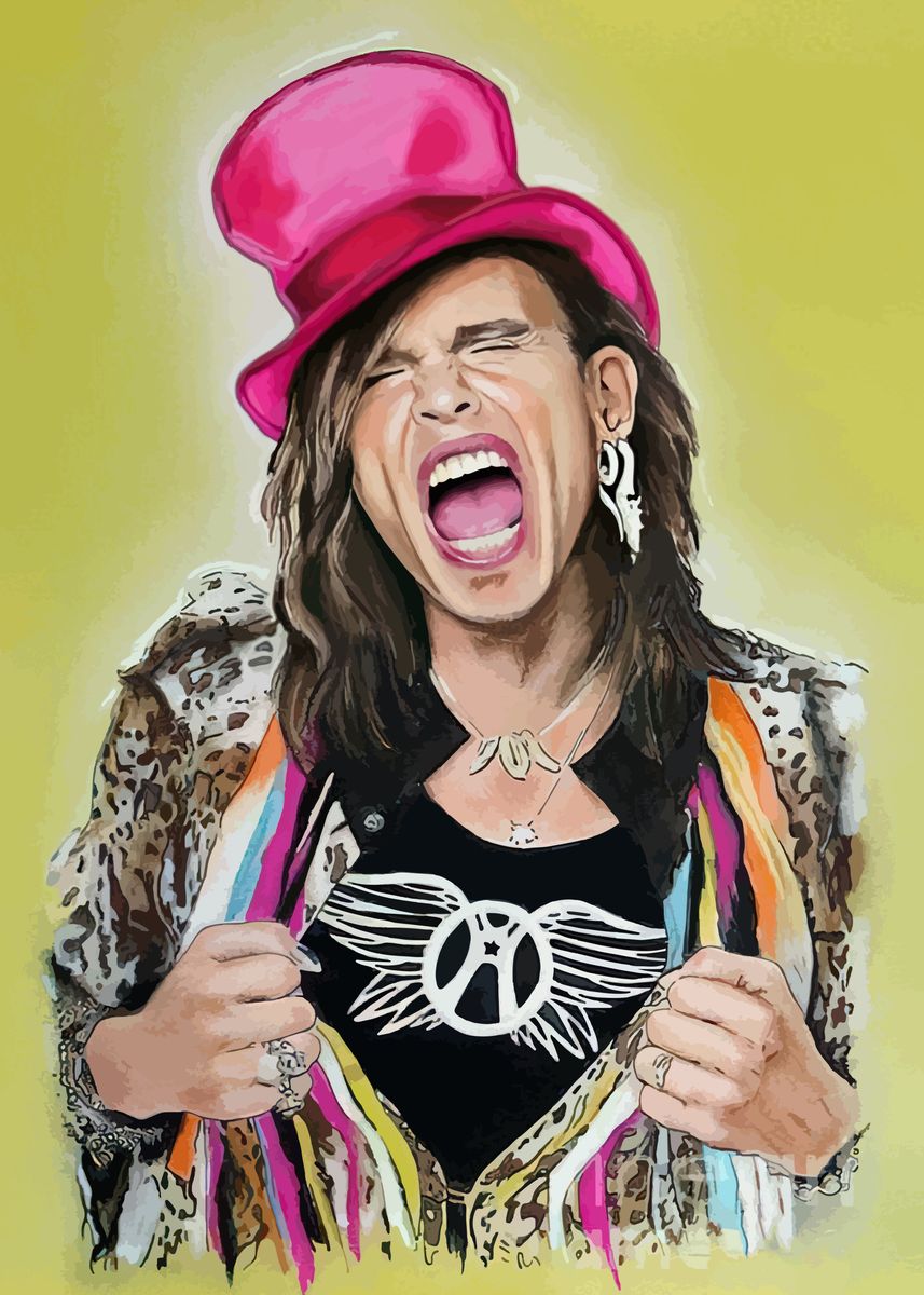 'Rockstar Portrait' Poster, picture, metal print, paint by Rans Studio ...