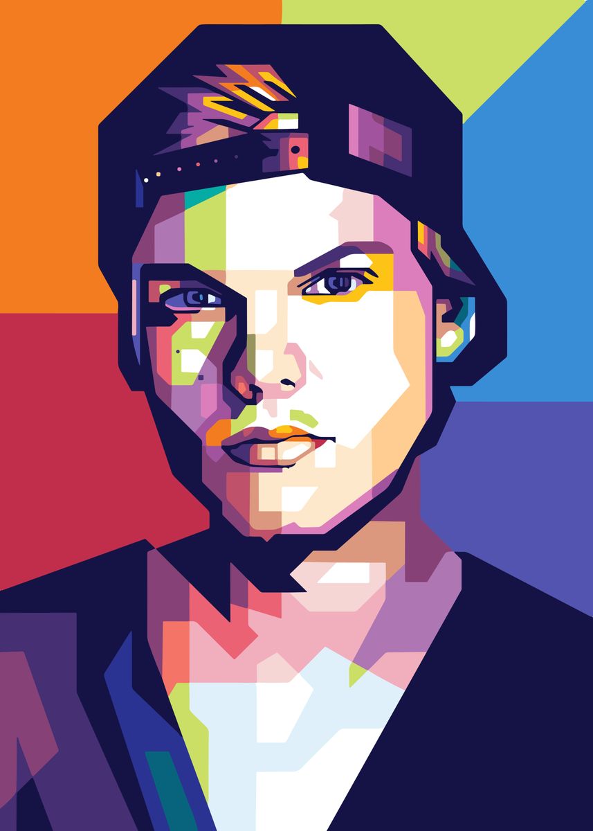'Avicii Pop Art Portrait' Poster, picture, metal print, paint by Manaj ...